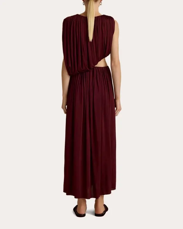 Marina Moscone Jersey Maxi Dress - Red
