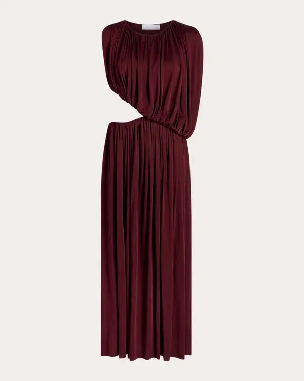 Marina Moscone Jersey Maxi Dress - Red