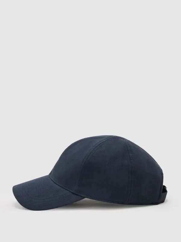REISS Lucas Baseball Cap - Navy