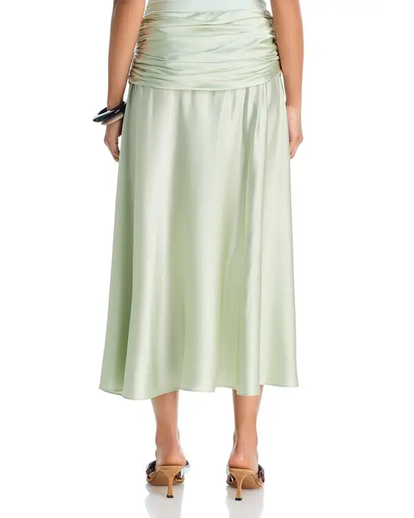 Simkhai Gianna Draped Midi Skirt