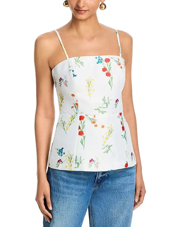 French Connection Christine Structured Top - Christine Floral White