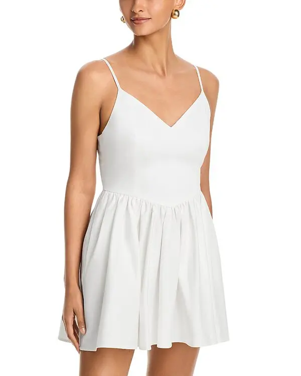 French Connection Lilah Ballerina Mini Dress - Summer White