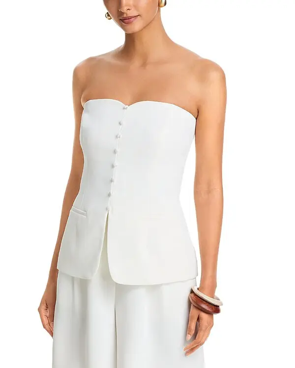 French Connection Strapless Top - Summer White