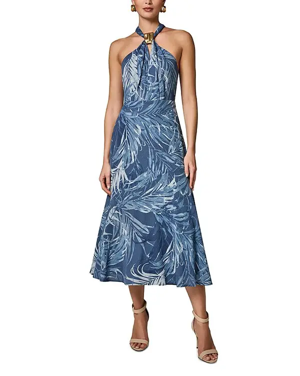 Donna Karan New York Ring Hardware Midi Dress - Nightfall