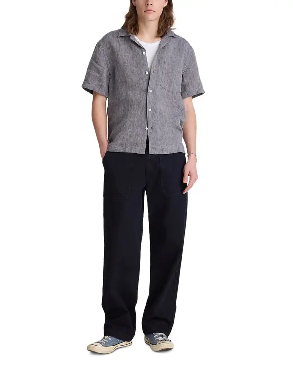 Madewell Standard Fit Linen Shirt - Dark Chambray