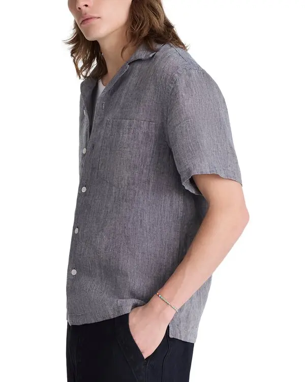 Madewell Standard Fit Linen Shirt - Dark Chambray