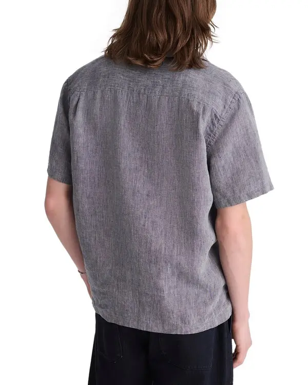 Madewell Standard Fit Linen Shirt - Dark Chambray