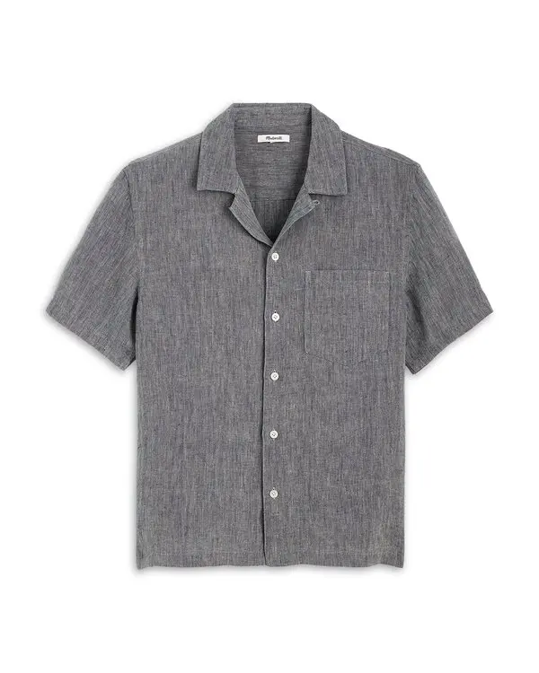 Madewell Standard Fit Linen Shirt - Dark Chambray