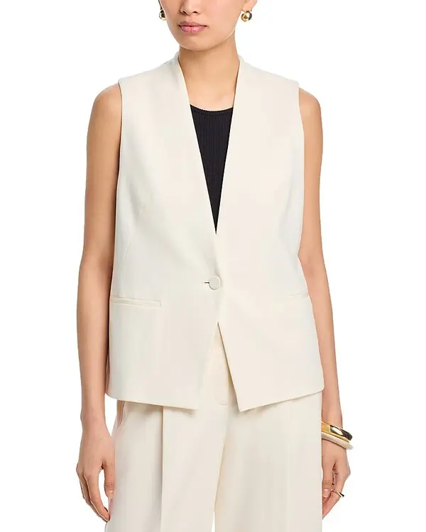 BOSS Jemmania Sleeveless Jacket - Open White