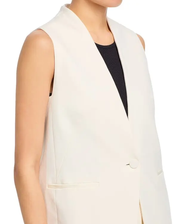 BOSS Jemmania Sleeveless Jacket - Open White
