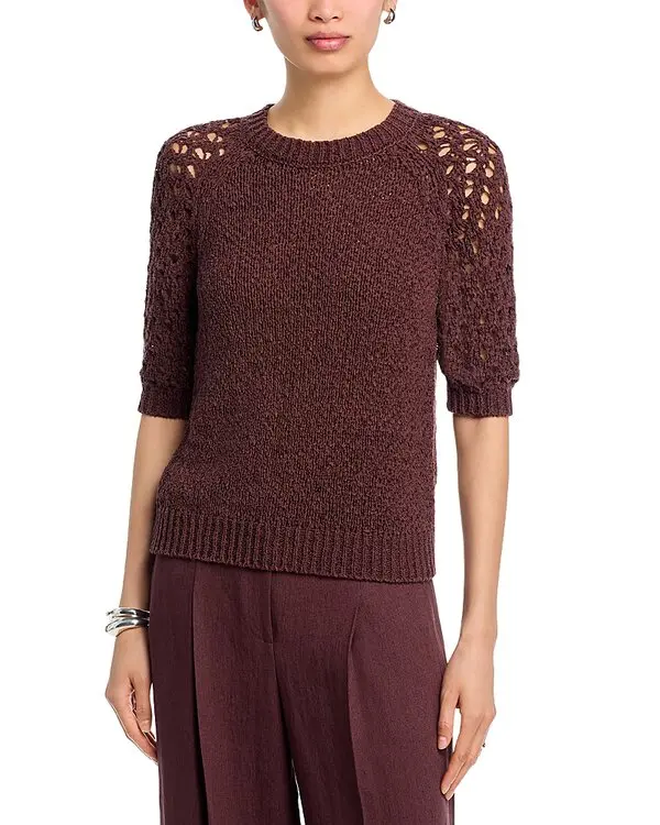 BOSS Fanuka Elbow Sleeve Sweater Exclusive - Dark Brown
