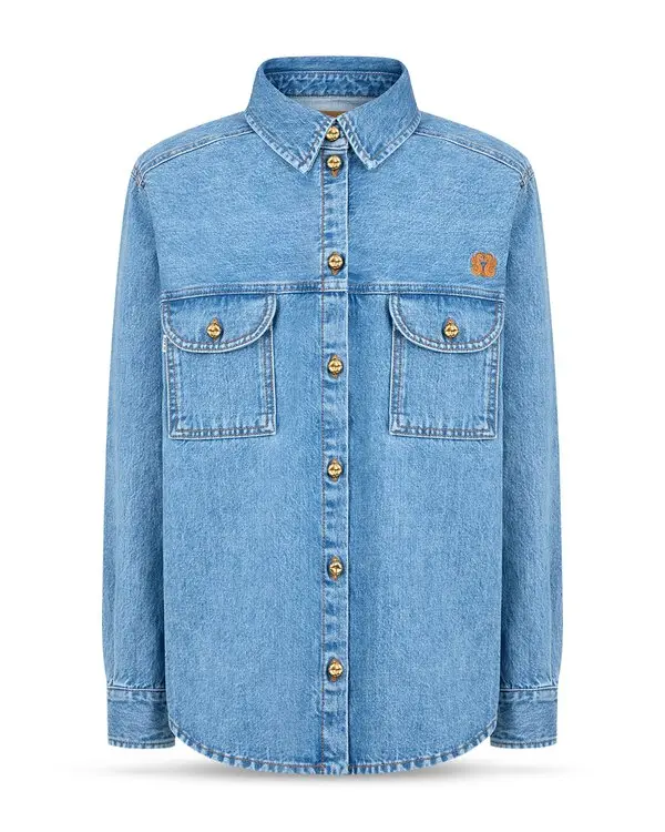 BLAZÉ MILANO Nariida Berber Denim Shirt