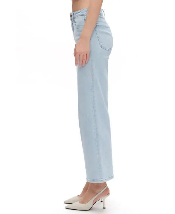 BAYEAS Mid-rise Wide-leg Jeans In Light Wash