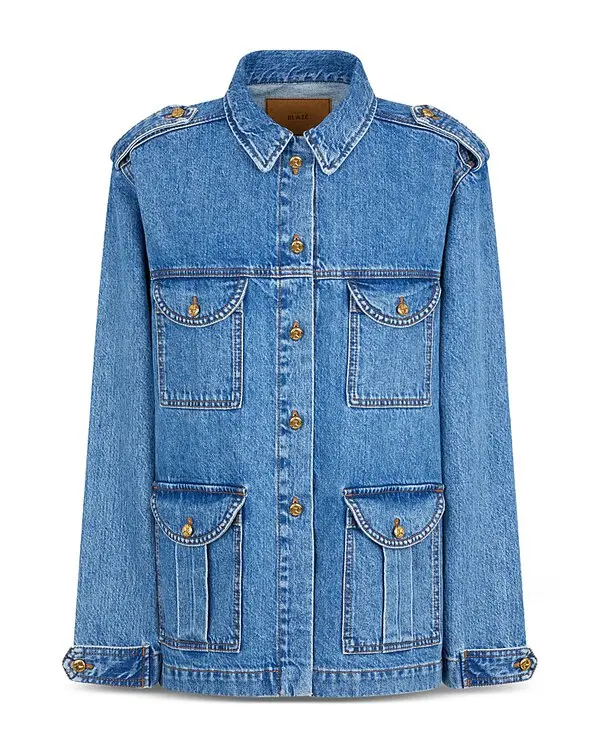 BLAZÉ MILANO Nariida Sahariana Denim Jacket - Maya