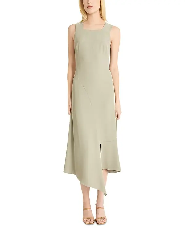 LUXELY Square Neck Asymmetrical Maxi Dress - Overland Trek