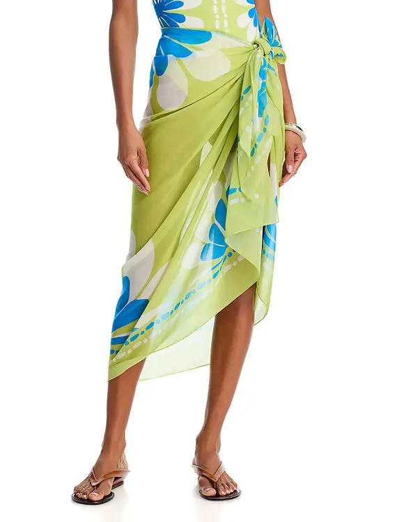 CALA DE LA CRUZ Luana Swim Cover-up Sarong - Gioiaverde