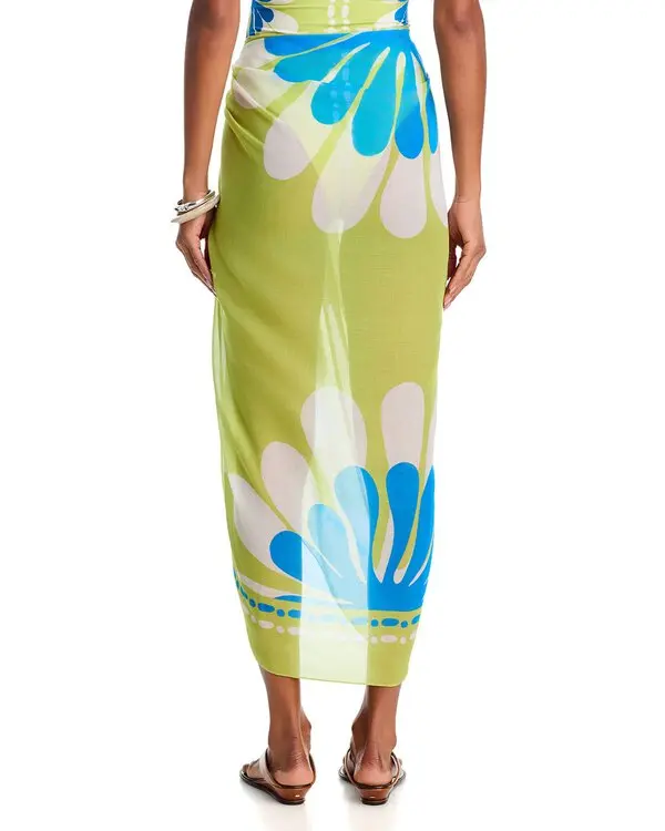 CALA DE LA CRUZ Luana Swim Cover-up Sarong - Gioiaverde