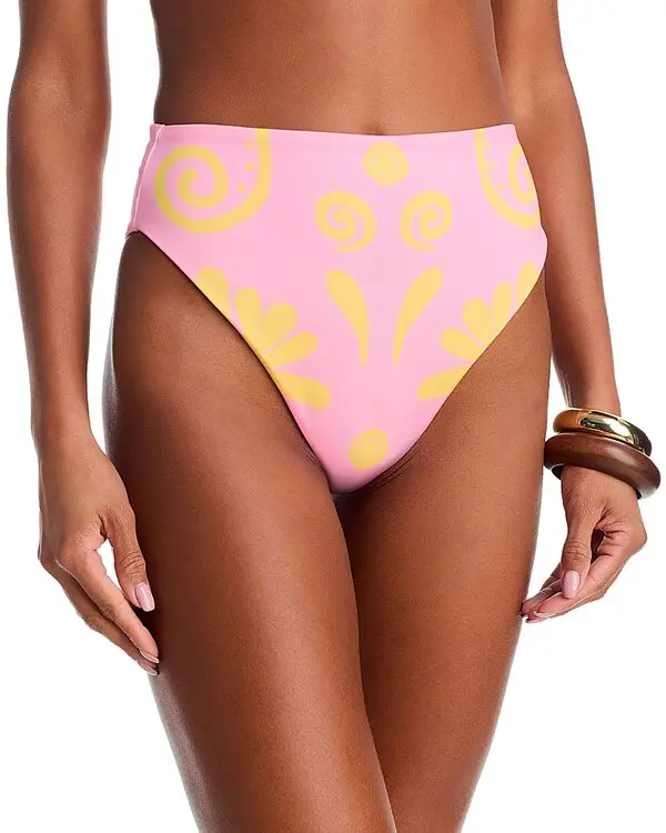 CALA DE LA CRUZ Lulu High-rise Bikini Bottom - Aiuolerosa