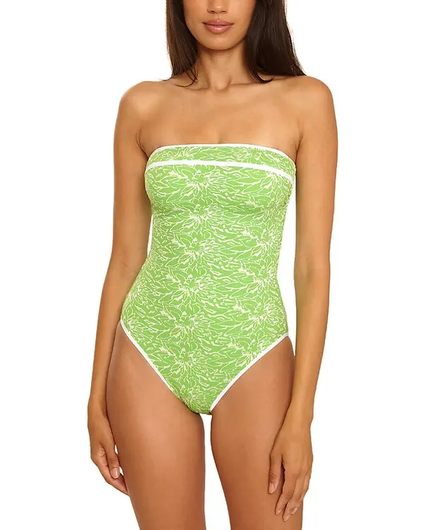 BECCA By Rebecca Virtue Water Lily One Piece Swimsuit - Green Apple