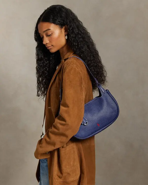 Polo Ralph Lauren Polo Play Leather Shoulder Bag - Ink