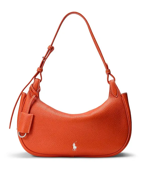 Polo Ralph Lauren Polo Play Leather Shoulder Bag - Orange