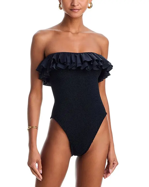 Hunza G Eloise One Piece Swimsuit - Black