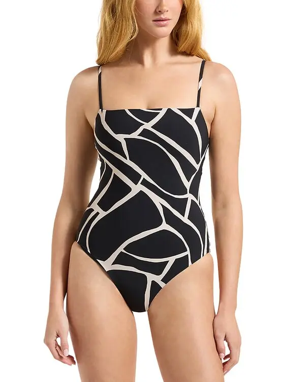 JETS Minimal Tank One Piece Swimsuit - Black