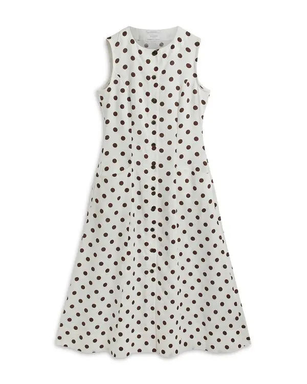 HOBBS LONDON Carmen Linen Midi Dress