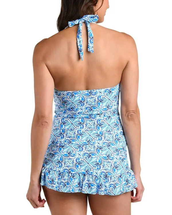 La Blanca Costa Azul Halter Tankini Top