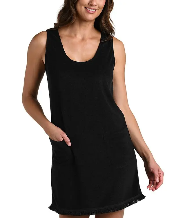 La Blanca Wild Nomad Mini Dress Cover Up - Black