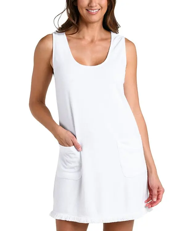 La Blanca Wild Nomad Mini Dress Cover Up - White