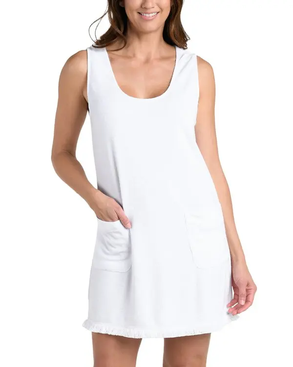 La Blanca Wild Nomad Mini Dress Cover Up - White