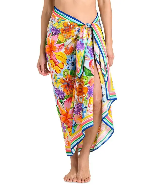 La Blanca Flora De Fruta Sarong Cover Up - Multi