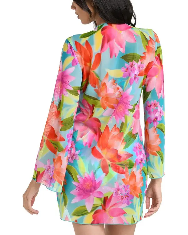 La Blanca Sunset Botanica Mini Kimono Cover Up