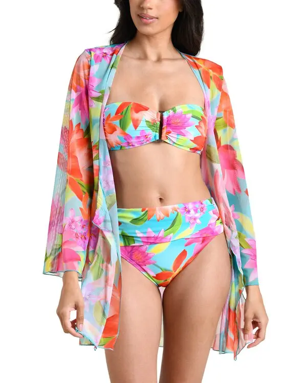 La Blanca Sunset Botanica Mini Kimono Cover Up
