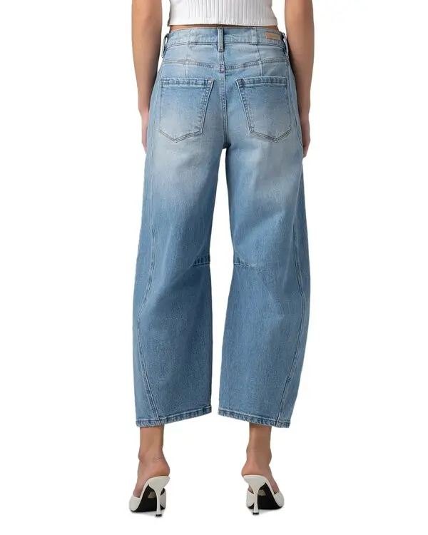 Blanknyc High Rise Barrel Ankle Jeans