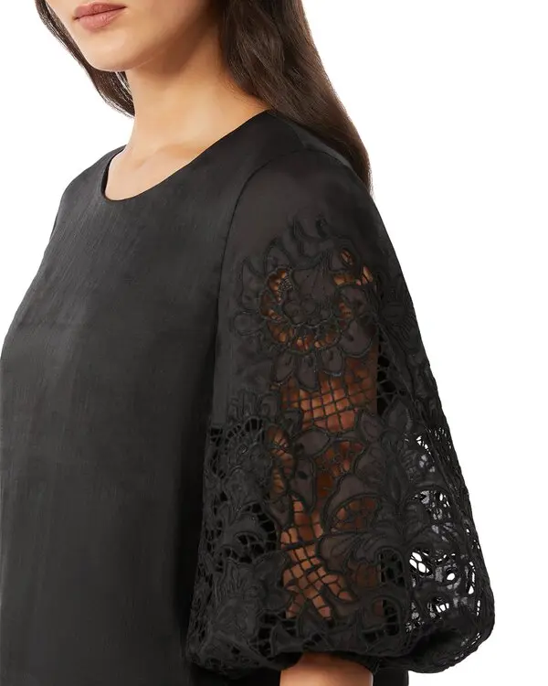 Max Mara Mstordine Macrame Sleeve Top
