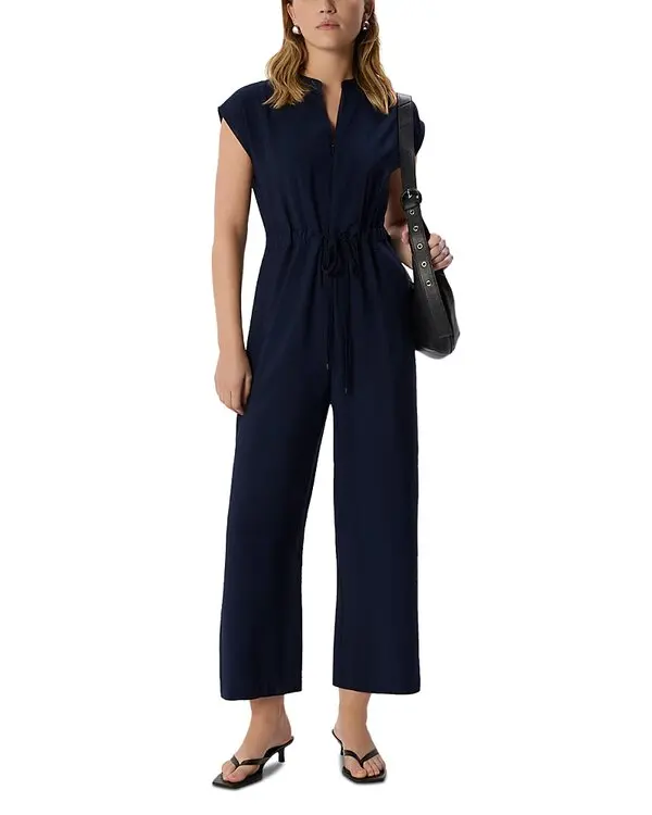Whistles Drawstring Sleeveless Jumpsuit - Navy
