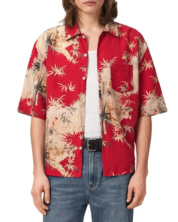 ALLSAINTS Kingdom Oversized Fit Wildlife Graphic Shirt