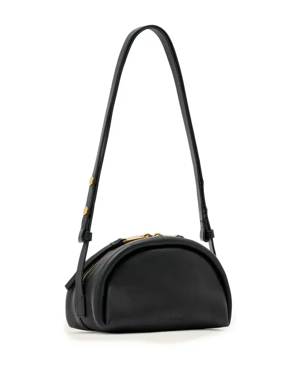 ALLSAINTS Rosalie Small Leather Crossbody Bag - Black