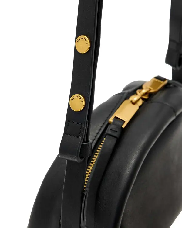 ALLSAINTS Rosalie Small Leather Crossbody Bag - Black