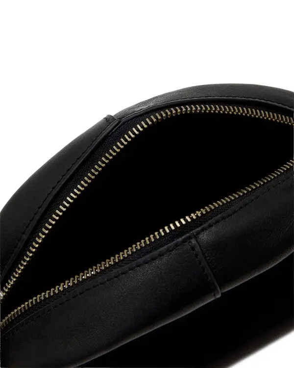 ALLSAINTS Rosalie Small Leather Crossbody Bag - Black/gold