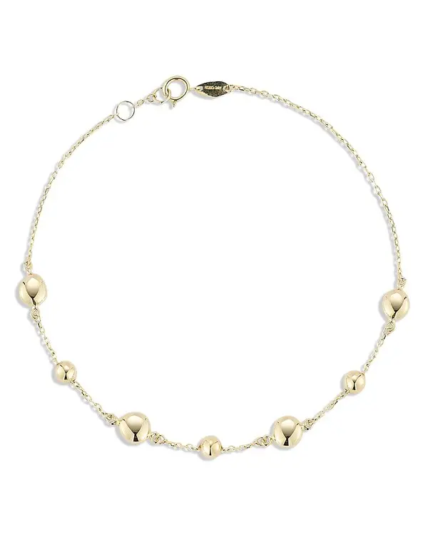 Bloomingdale'S 14k Yellow Button Disc Chain Link Bracelet - Gold