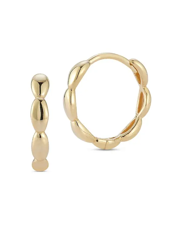 Bloomingdale'S Polished Pebble Huggie Hoop Earrings - Gold