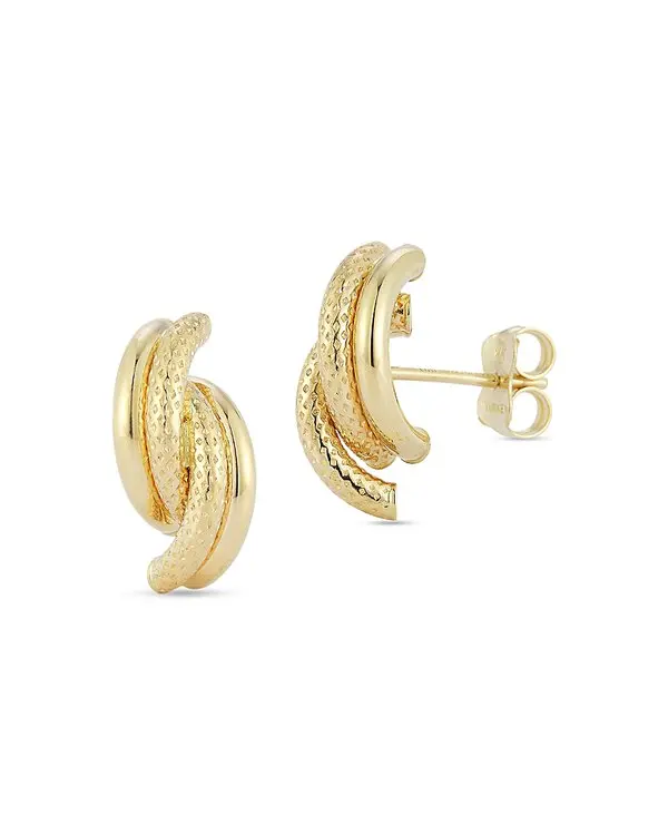 Bloomingdale'S Curved Cluster Stud Earrings - Gold