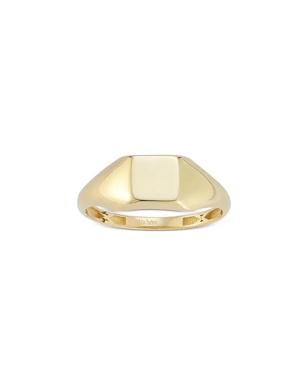 Bloomingdale'S Square Signet Ring In 14k Yellow - Gold