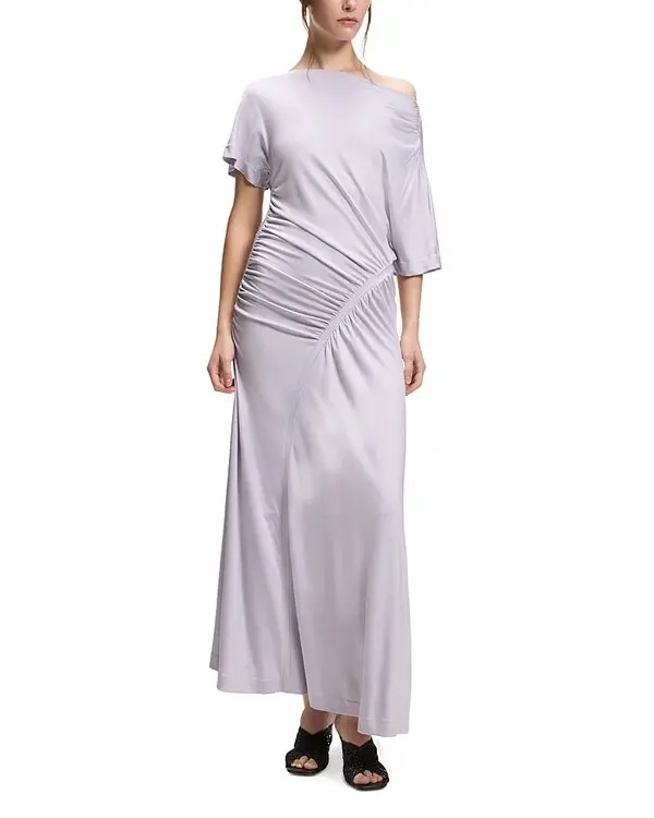 Hugo Boss Ecaren Asymmetric Maxi Dress - Lavendar Tide