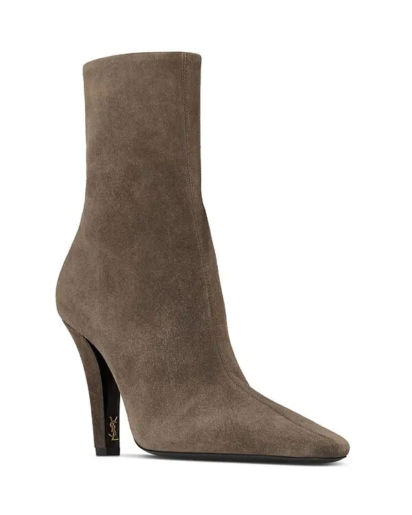 Saint Laurent Jill Booties - Mickey Grey