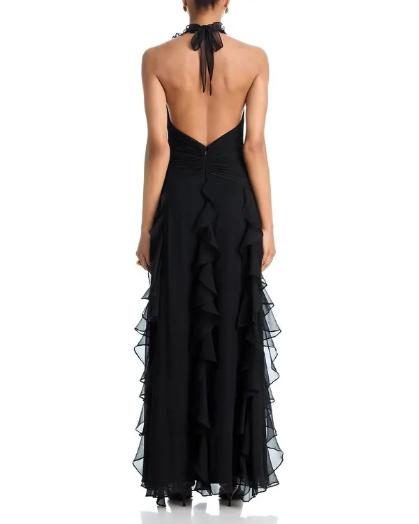 Aqua Halter Dress