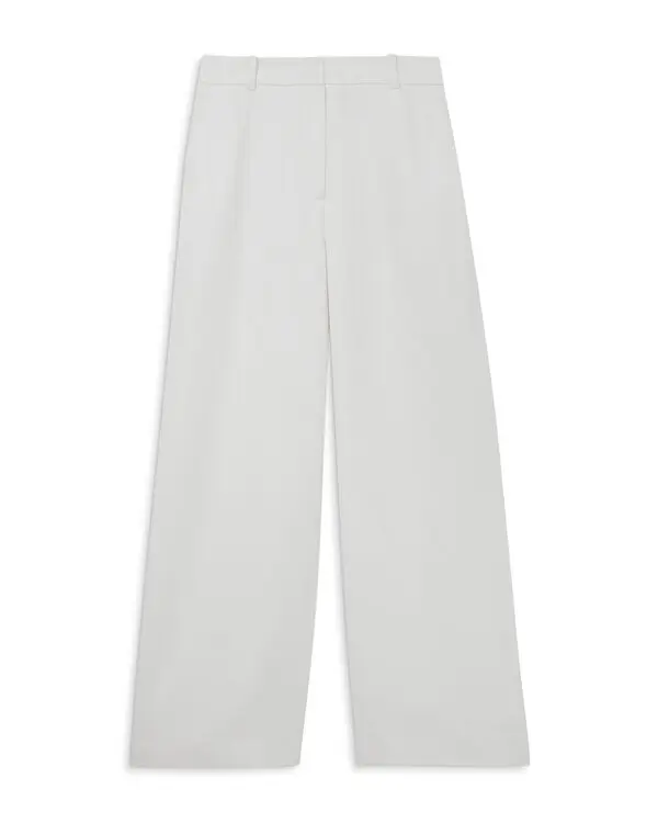 REISS Alyx Wide-leg Trousers - White